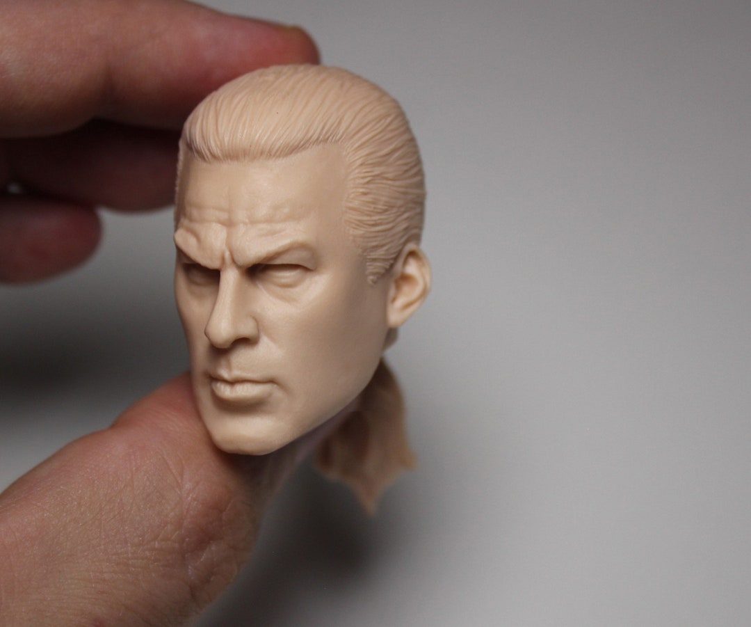 Steven Seagal 1/6 Unpainted Head Sculpt, Hard to Kill, Nico, Out for ...