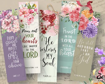Printable Bible Verses Bookmarks N.2 , Instant Digital Download for ...