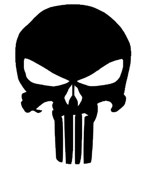 Punisher SVG for Craft Machines Cricut Cameo Silhouette - Etsy Denmark
