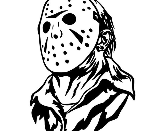 Jason Voorhees Halloween SVG for Craft Machines Cricut Cameo - Etsy