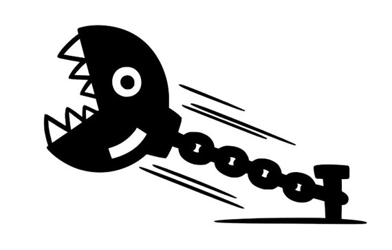 Chain Chomp Mario SVG for Craft Machines Cricut Cameo - Etsy