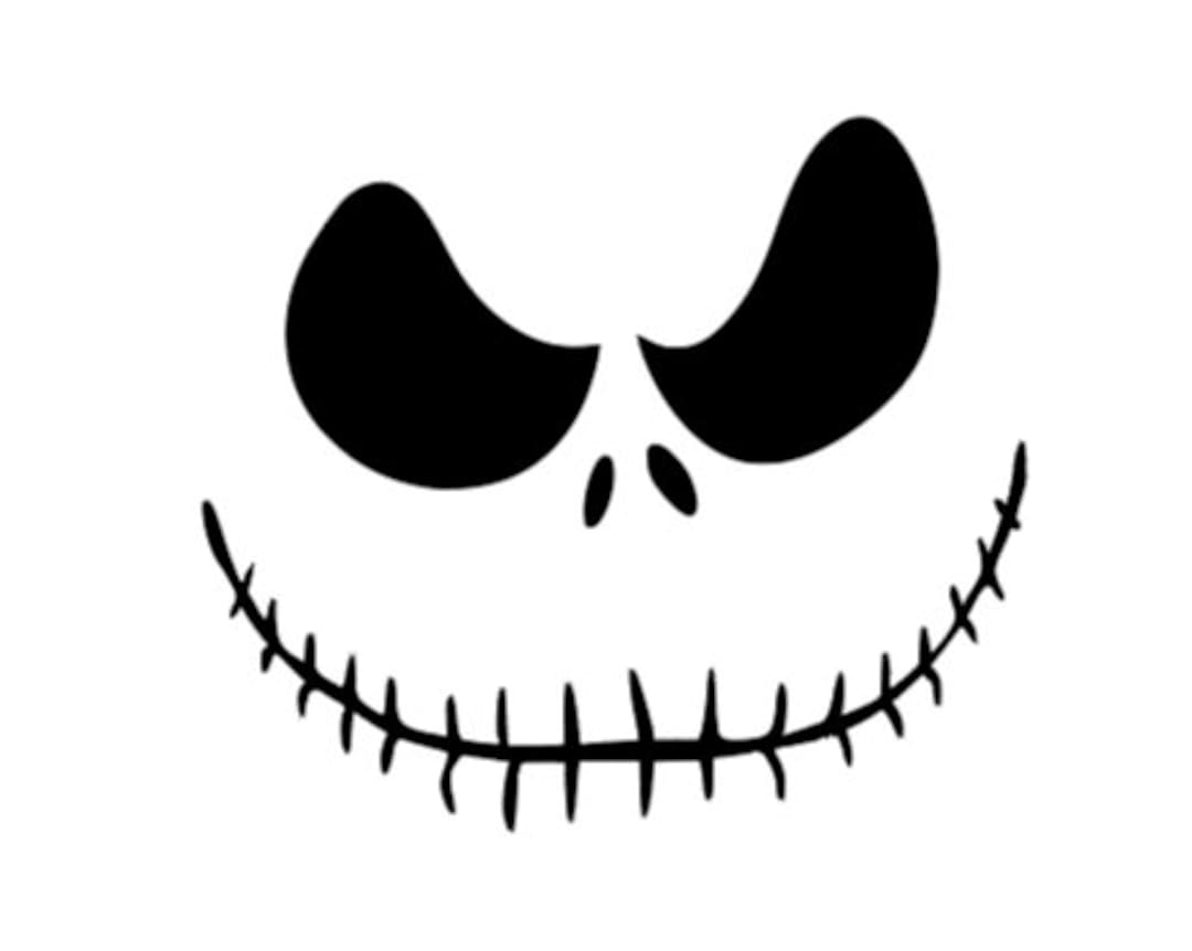 Jack Skellington Smile Nightmare Before Christmas SVG for Craft ...