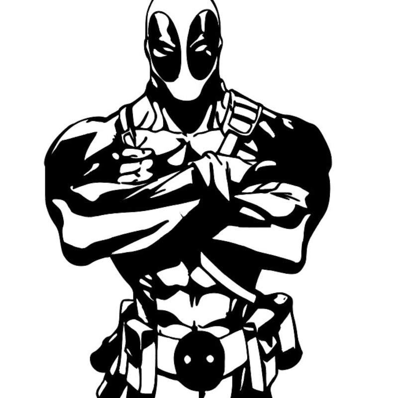 Deadpool Silhouette - Etsy