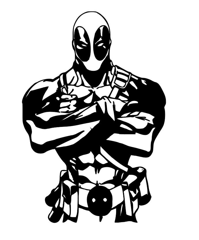 Deadpool SVG für Bastelmaschinen Cricut Cameo Silhouette - Etsy.de