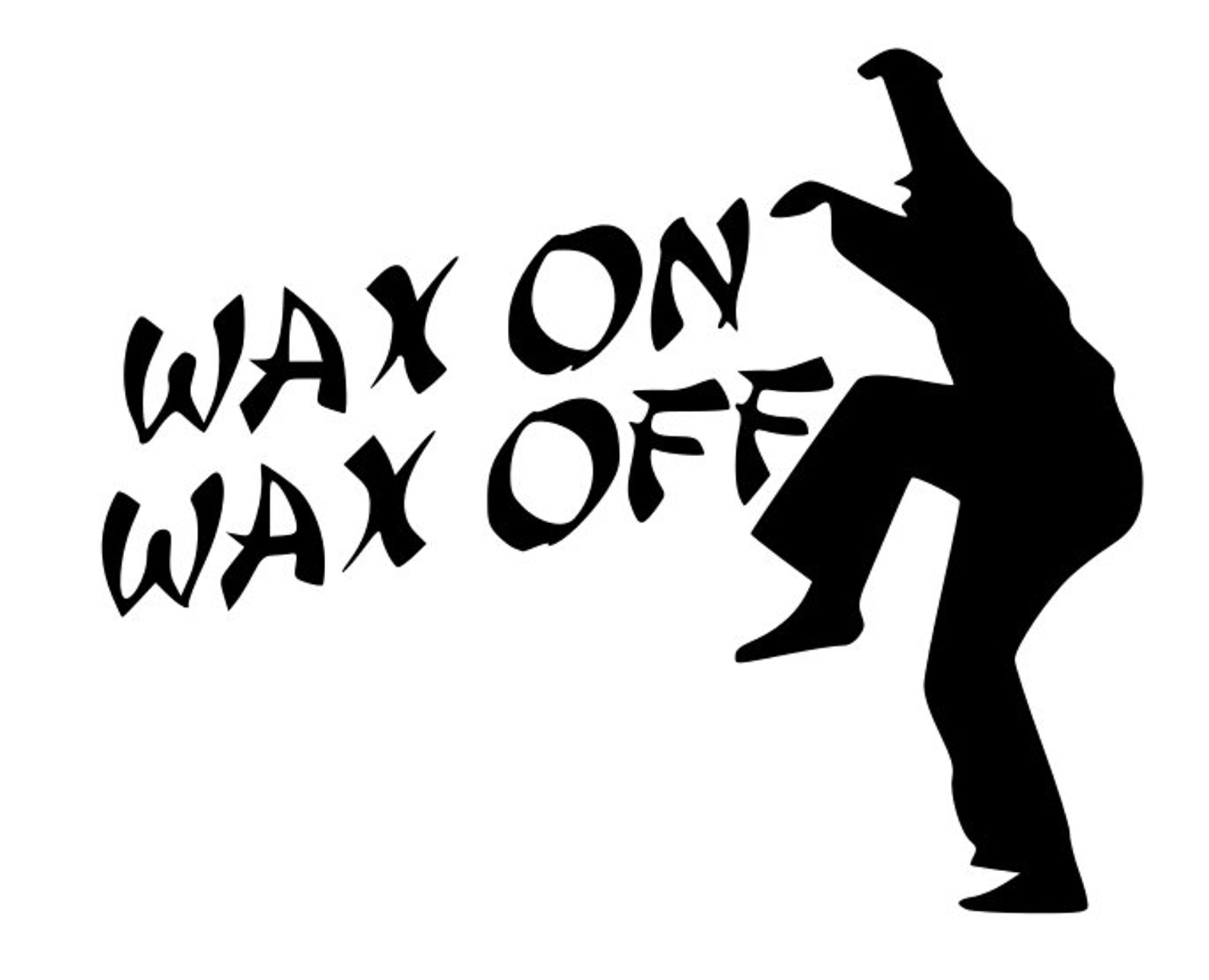 Crane Kick Karate Kid Wax on Wax off Daniel Larusso SVG for | Etsy