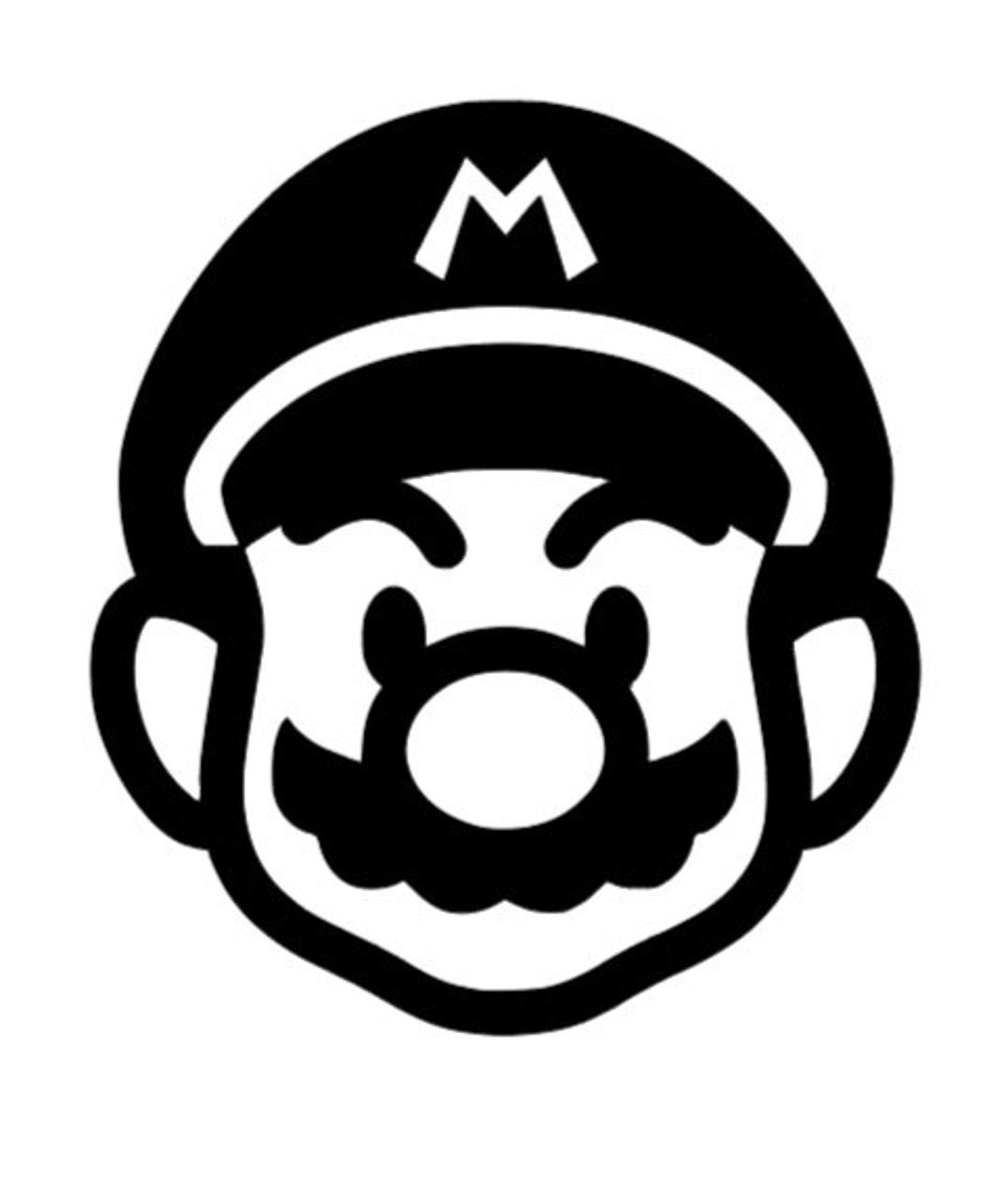 Mario Face SVG for Craft Machines Cricut Cameo Silhouette - Etsy
