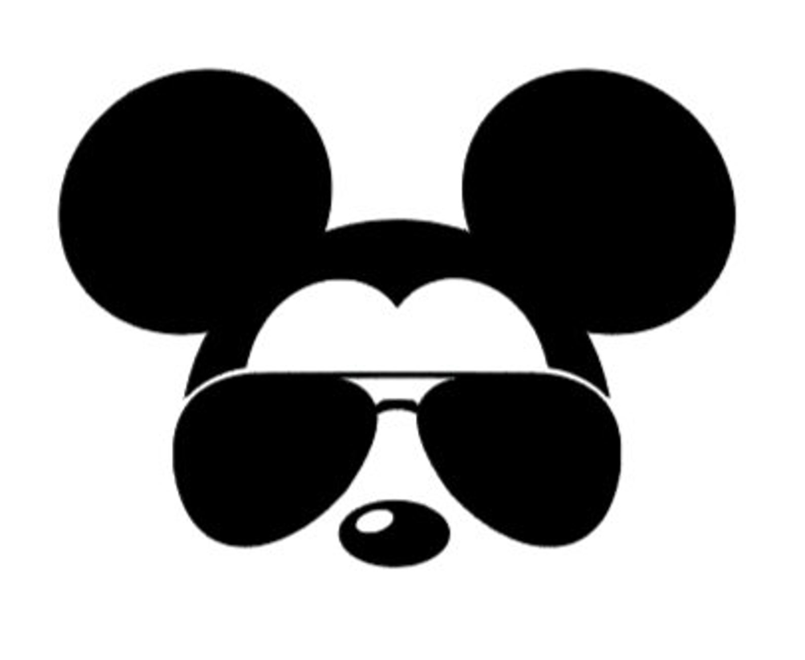 Gafas de sol Mickey Mouse SVG para Craft Machines Cricut Cameo ...