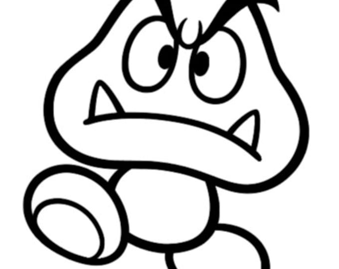 Goomba Mario SVG für Bastelmaschinen Cricut Cameo Silhouette - Etsy.de