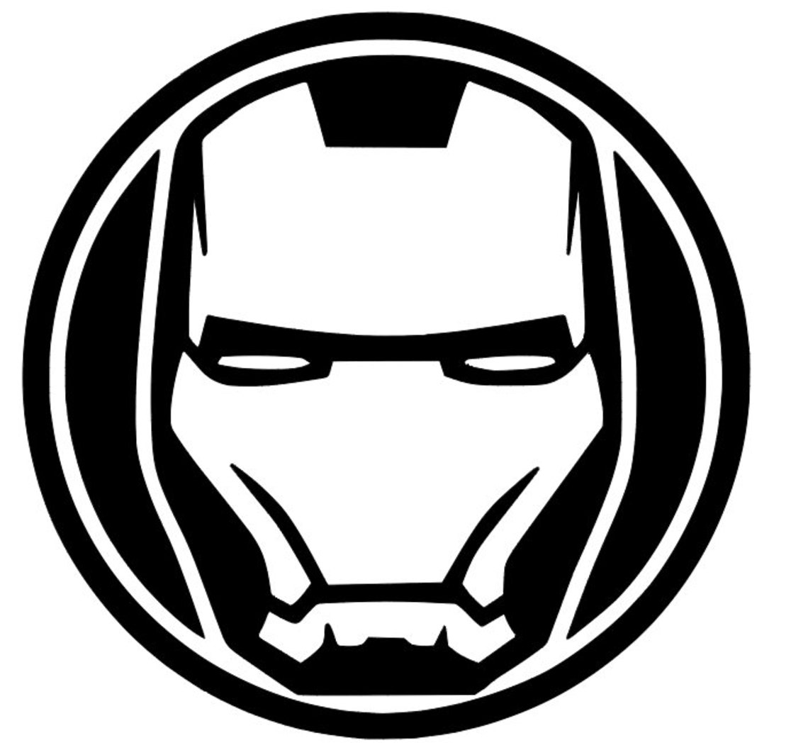 Iron Man Circle SVG for Craft Machines Cricut Cameo Silhouette - Etsy
