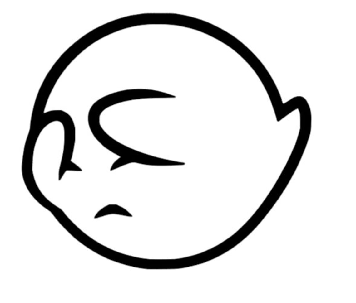 Boo Hiding Mario SVG for Craft Machines Cricut Cameo Silhouette - Etsy