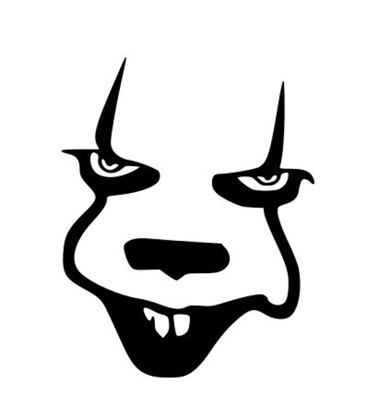 Pennywise SVG for Craft Machines Cricut Cameo Silhouette - Etsy