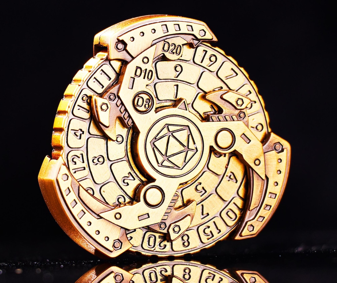 Dnd Gifts Spinner 7-in-one Dnd Dice Set With Gift Box, Metal Dungeons ...