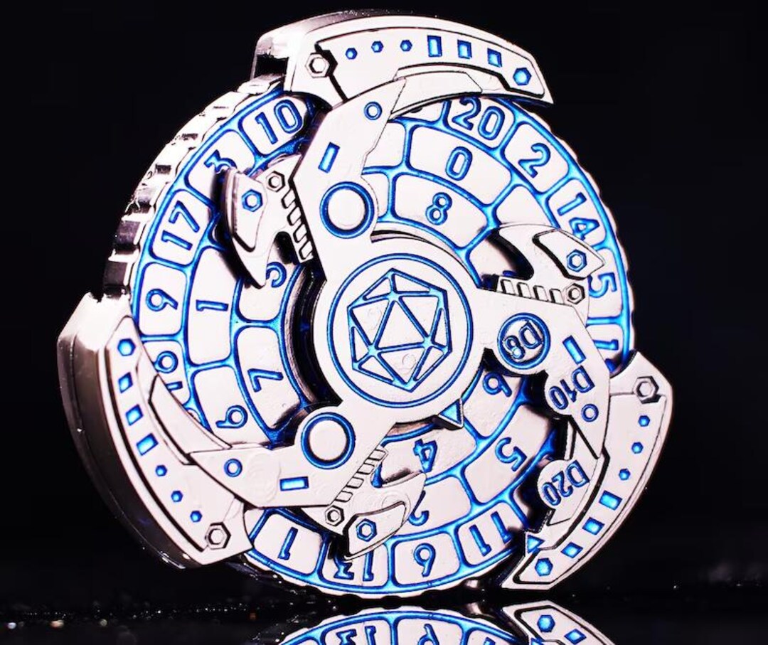 7-in-1 Metal Spinner Dnd Dice Set , Compass Dungeons and Dragons Dice ...