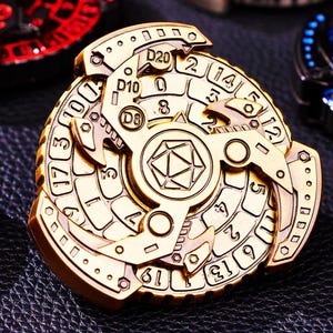 7-in-one Cyber Spinner Dnd Dice Set With Gift Box, Metal Dungeons and ...