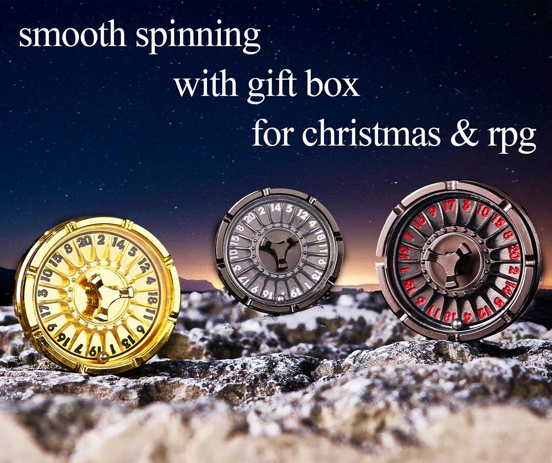 7-in-1 Metal Campass Dnd Dice Spinnner , Metal Dragon Compass With 360 ...