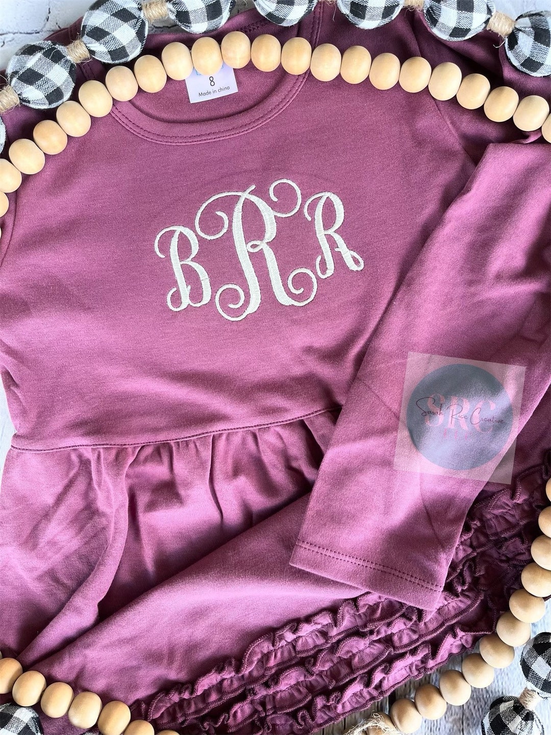 Girls Monogram Dress, Monogram Dress Toddler, Monogrammed Girls Dress ...