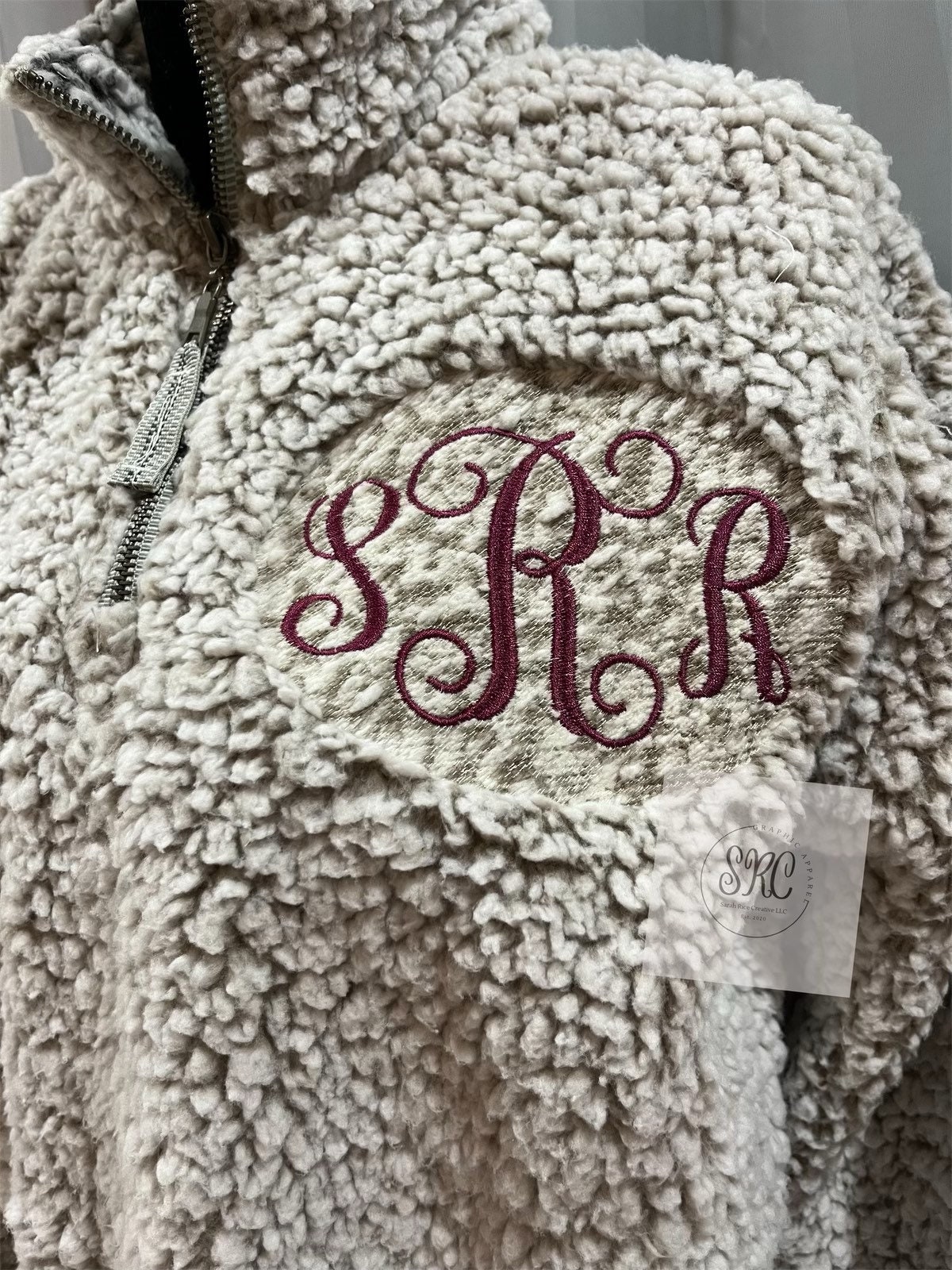 Monogram Sherpa, Monogram Sherpa Pullover, Monogrammed Sherpa Quarter ...