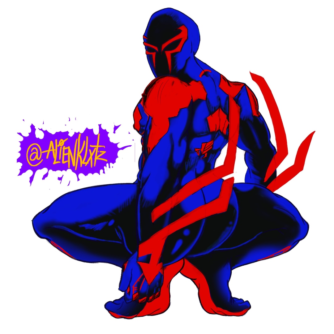 Miguel O'hara Double Cheeked up Costume Version 8x11 PRINT - Etsy