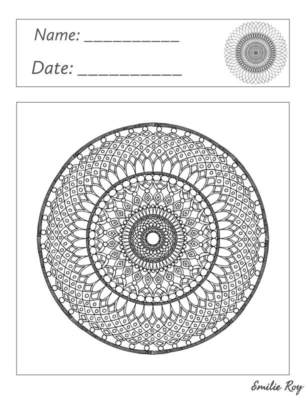 Geometric Tangle Colouring Pages Digital Download - Etsy