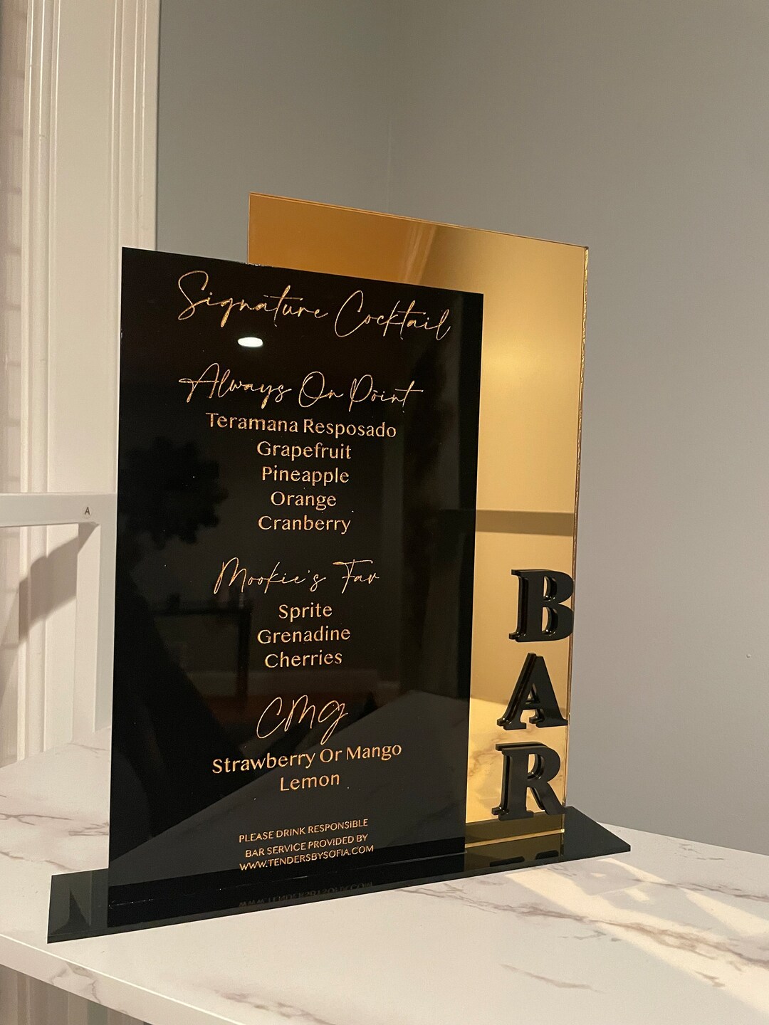 Wedding Bar Sign,acrylic Bar Sign, Wedding Sign, Arched Sign - Etsy