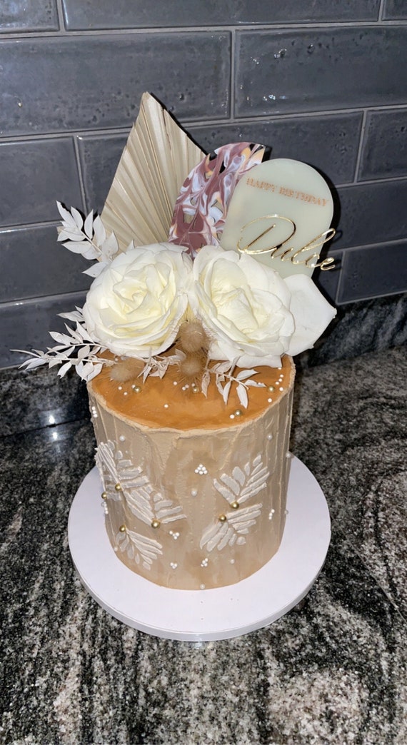 Acrylic Boho Cake Topper Cake Topper Acrylic Arch Cake - Etsy