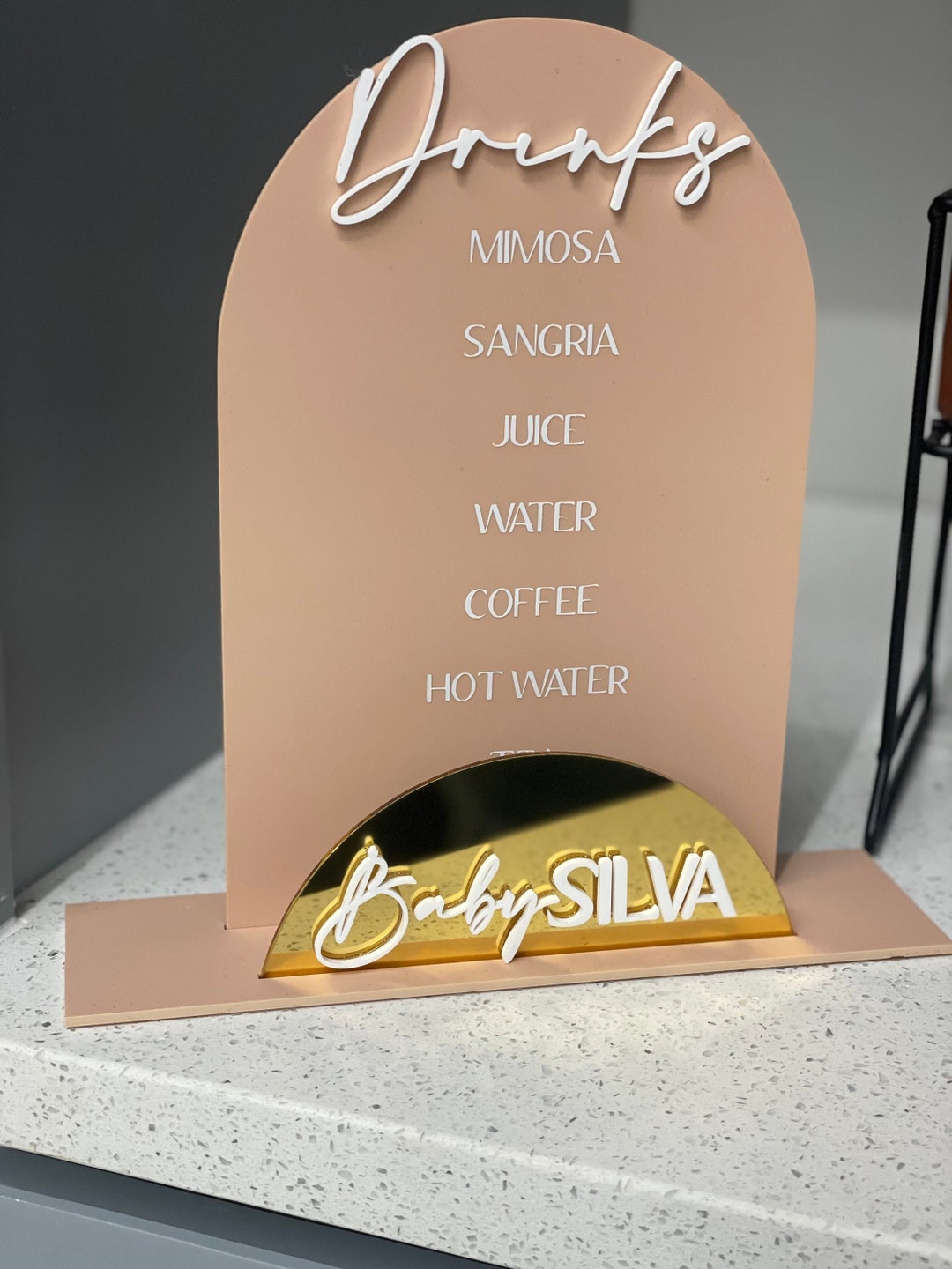 Wedding Bar Sign,acrylic Bar Sign, Wedding Sign, Arched Sign - Etsy