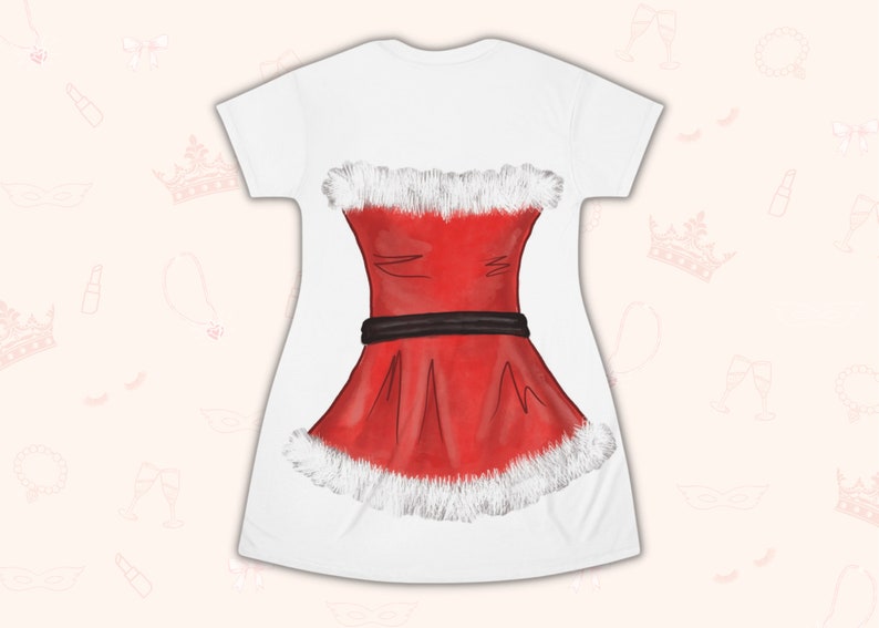 Santa T-shirt Dress: Holiday Costume Loungewear - Etsy