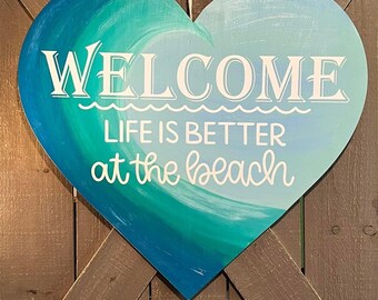 Everyday Beach Themed Door Hanger Shore Decor Tropical - Etsy