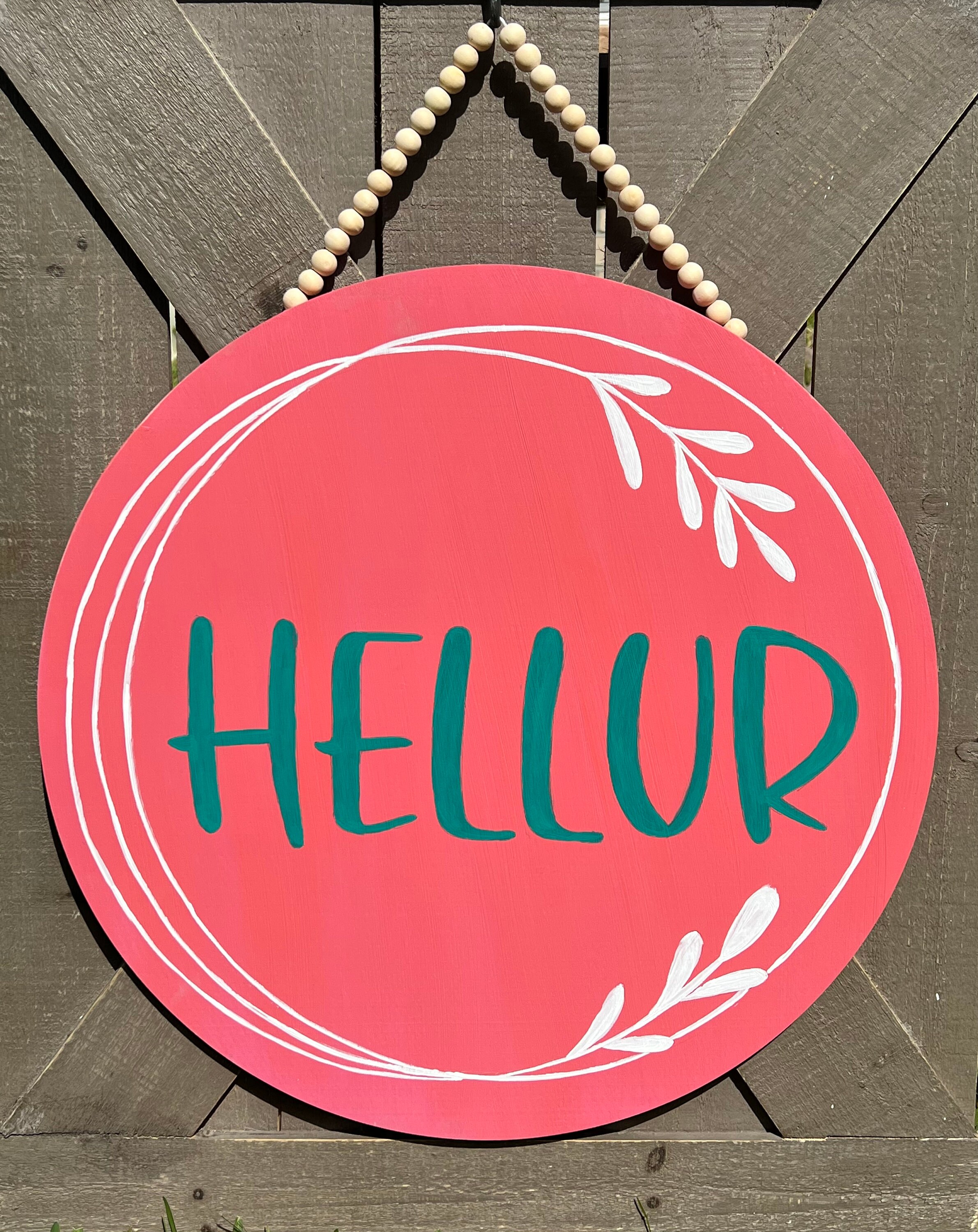Hellur Door Sign, Front Door Decor - Etsy UK