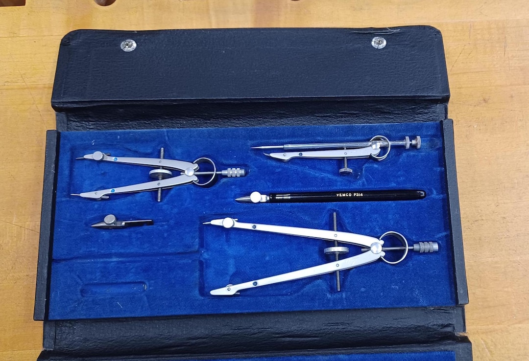 Vemco Drafting Compass Set - Etsy