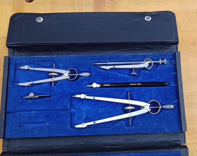 Vemco Drafting Compass Set - Etsy
