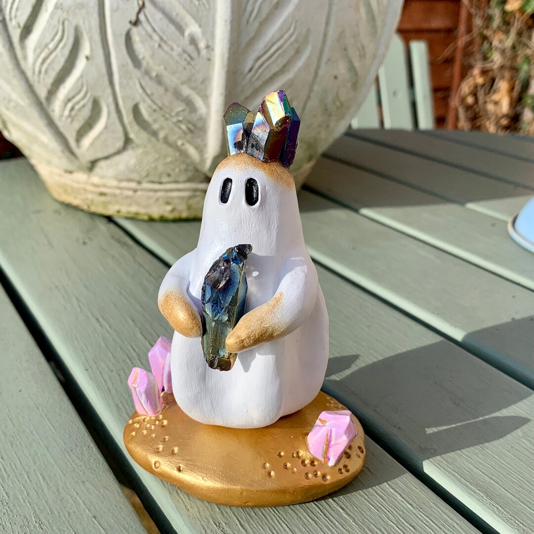 GHOST Polymer Rainbow Geode Crystal Gemstone Jewel - Etsy