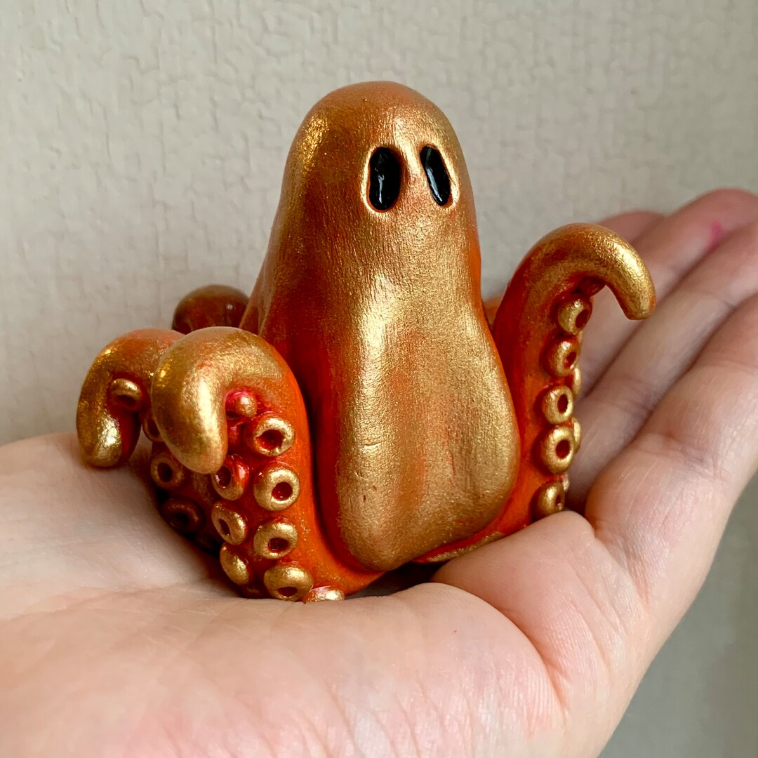 GHOST Polymer Octopus Ocean Fantasy Creature Spooky - Etsy UK