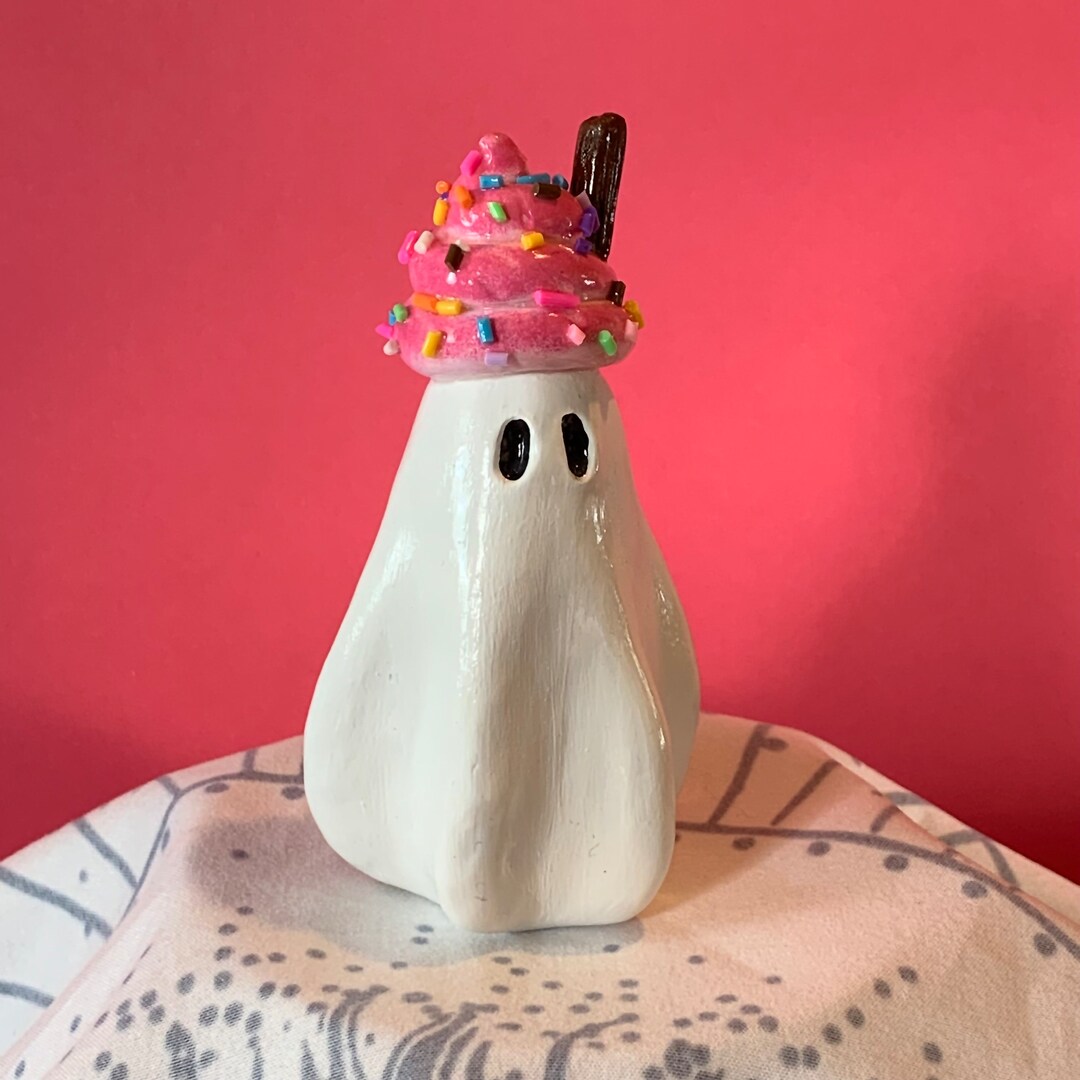GHOST Polymer Ice Cream Candy Chocolate Fantasy Creature - Etsy