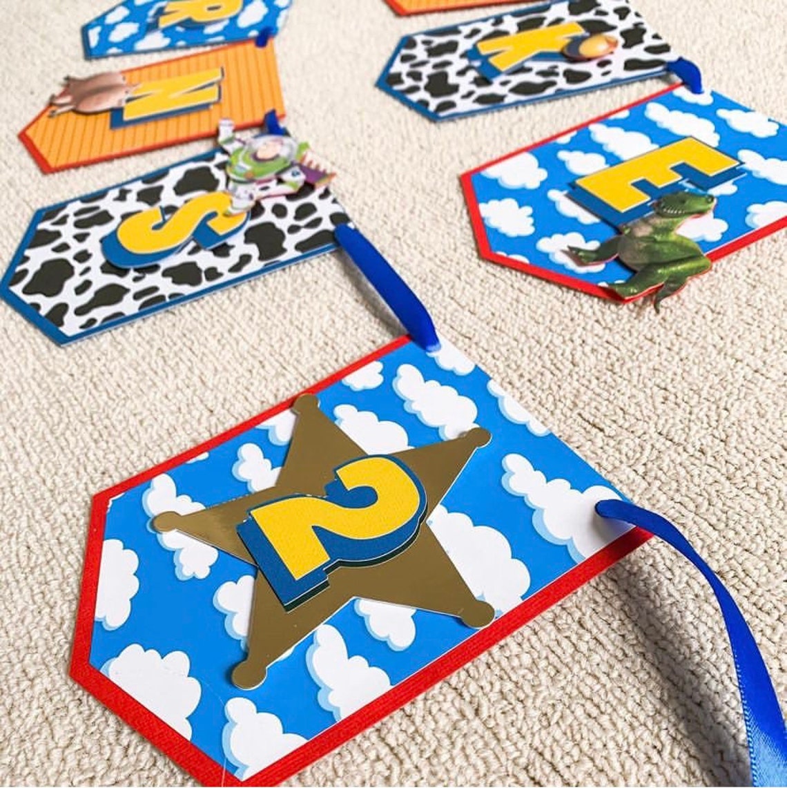 Toy story banner toy story personalized banner toy story | Etsy