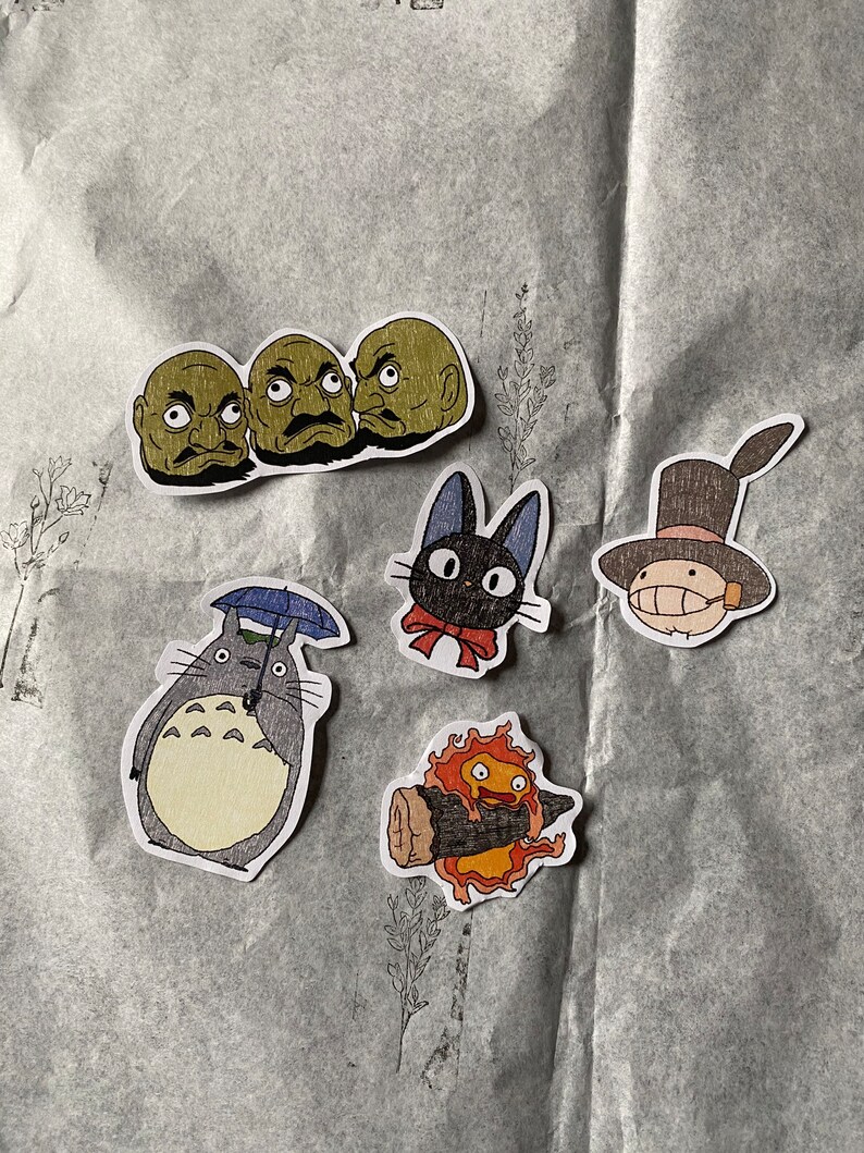 Mini Studio Ghibli Inspired Sticker Pack - Etsy