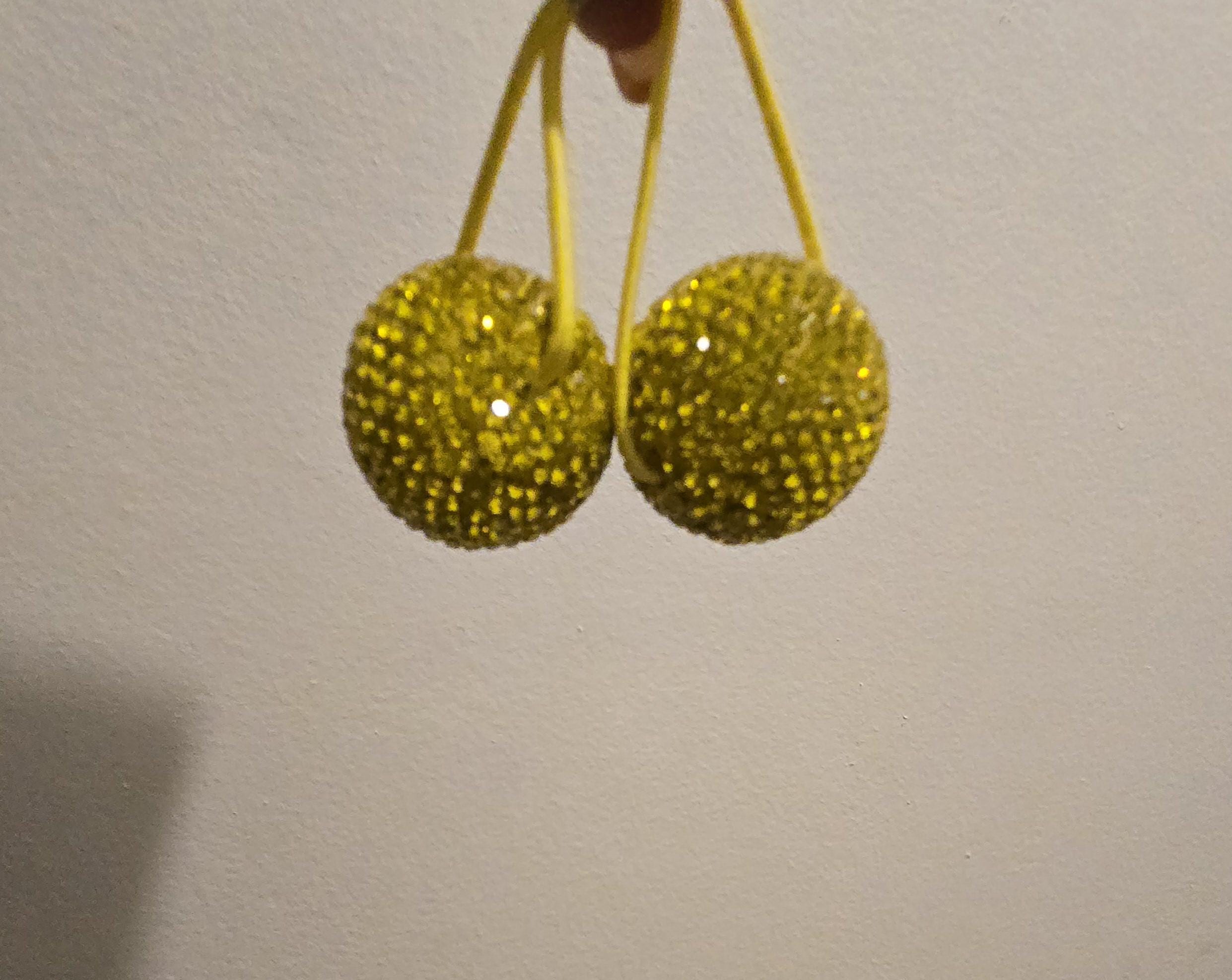 Large Oversized Jumbo 40mm Disco Hair Bobbles. Rhinestone Hair Bobbles ...