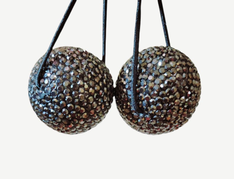 Large Oversized Jumbo 40mm Disco Hair Bobbles. Rhinestone Hair - Etsy