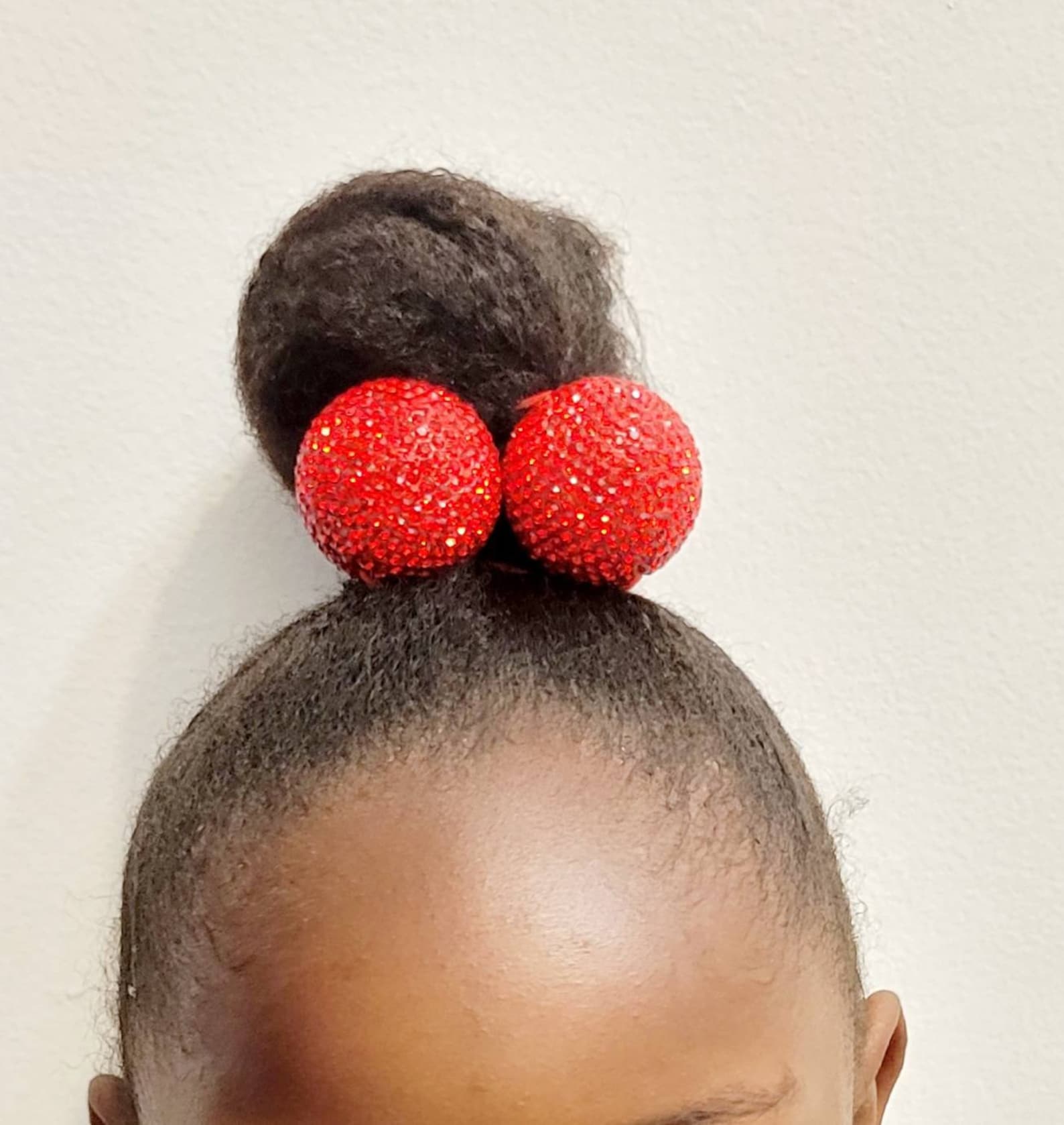 Large Oversized Jumbo 40mm Disco Hair Bobbles. Rhinestone Hair Bobbles ...