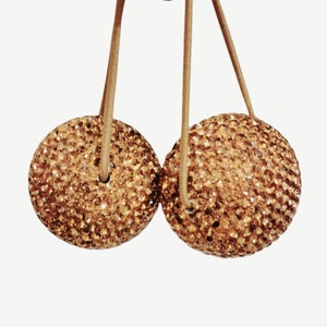 Large Oversized Jumbo 40mm Disco Hair Bobbles. Rhinestone Hair Bobbles ...