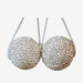 Large Oversized Jumbo 40mm Disco Hair Bobbles. Rhinestone Hair Bobbles ...