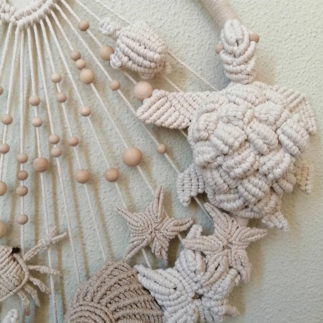 Seabed Macrame Macrame Sea Macrame Ocean Macrame Fish - Etsy