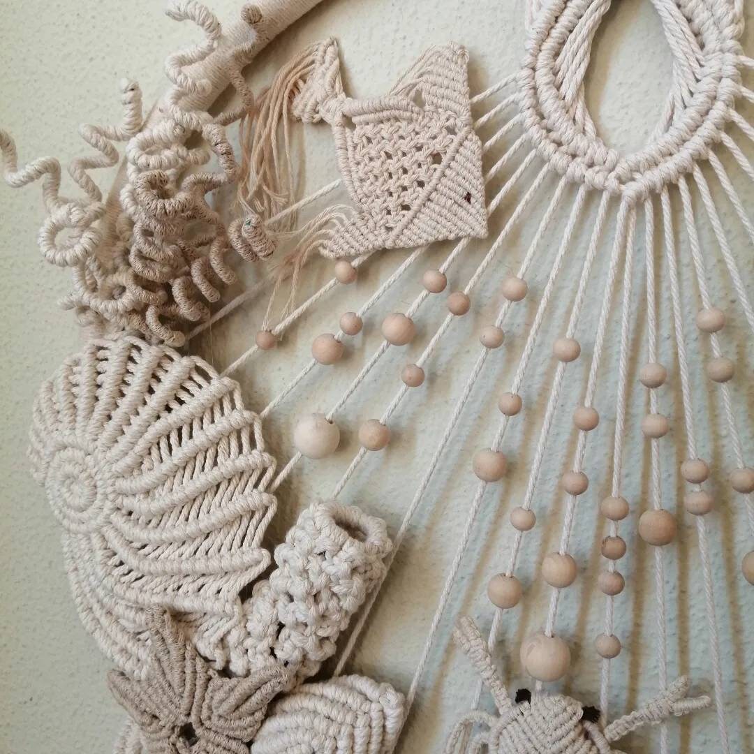 Macrame Seabed, Macrame Sea, Macrame Ocean, Macrame Fish, Macrame Boho ...
