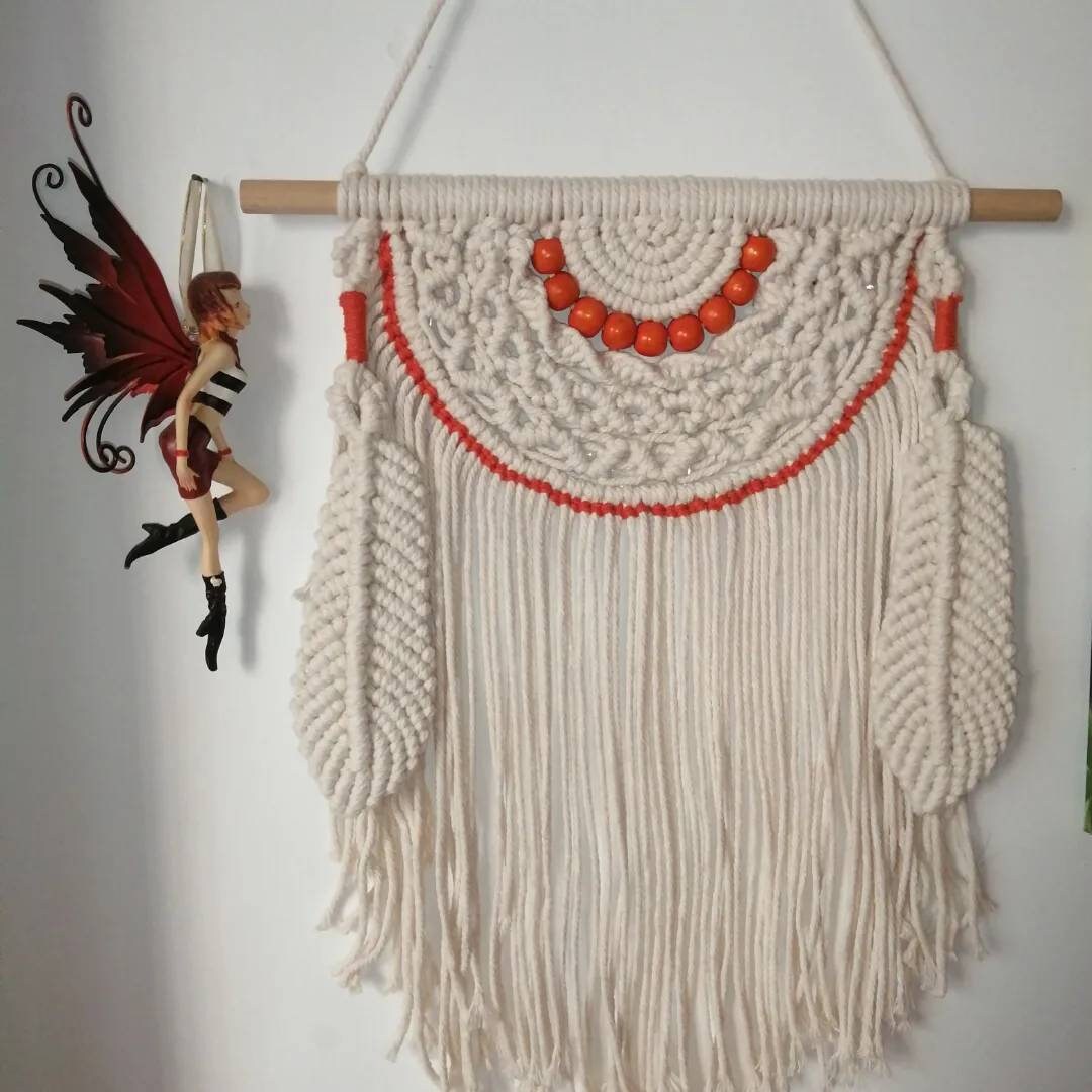 Macrame Half Mandala Macrame Boho Home Decor Macrame With Macrame ...