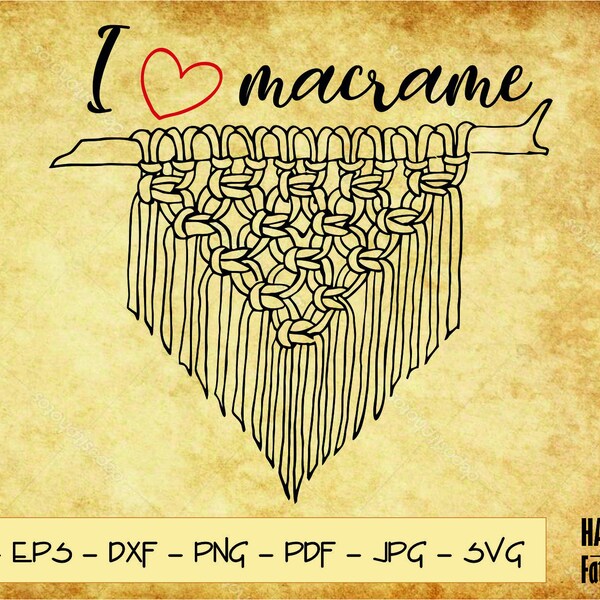 Macrame Clipart - Etsy