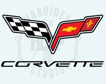 Corvette Embroidery | Etsy