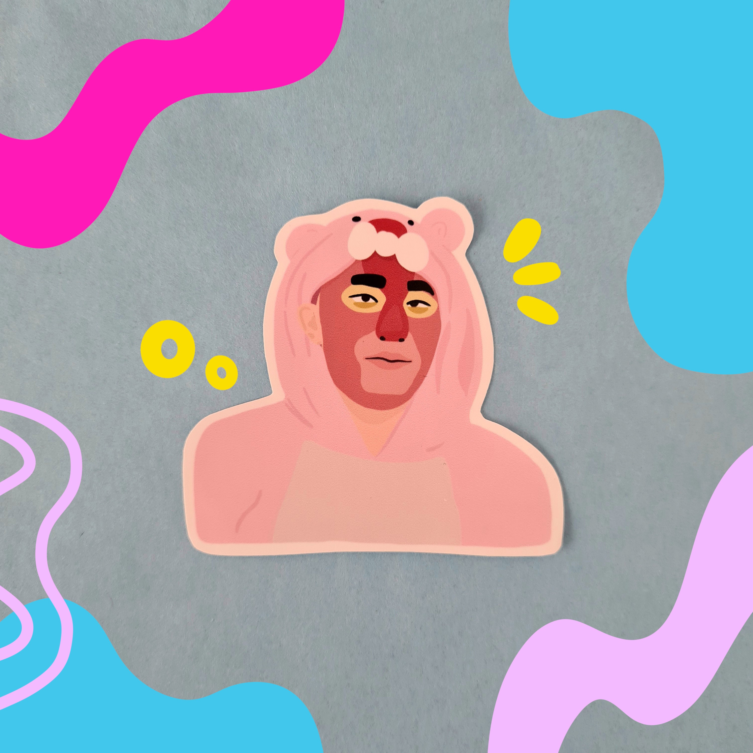 Pink Panther Yedam Sticker Glossy Yedam K-pop Meme SERIE | Etsy