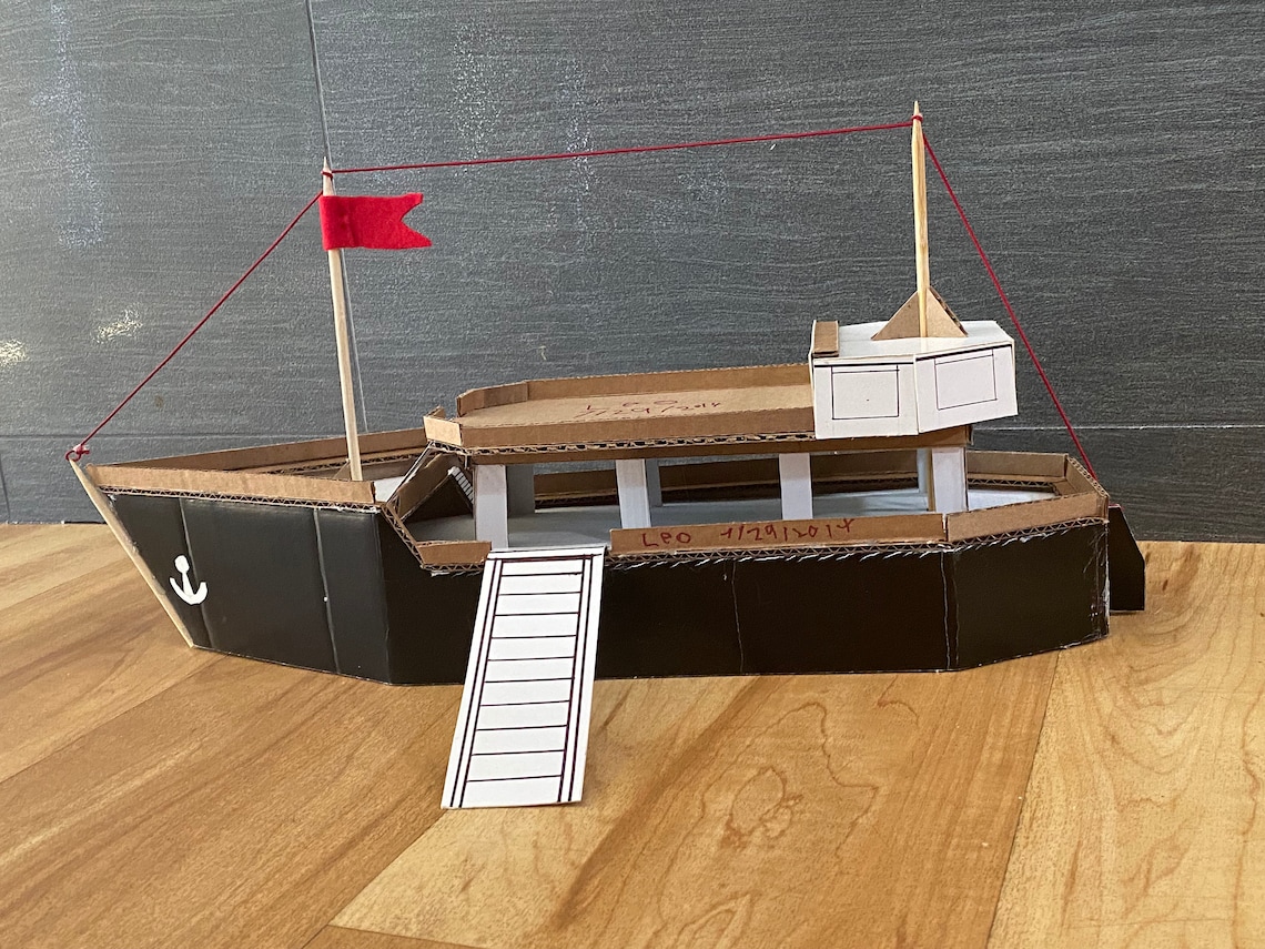 Large Cardboard Cruise Ship Boat From Cardboard - Etsy