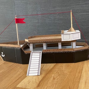 Large Cardboard Cruise Ship Boat From Cardboard - Etsy