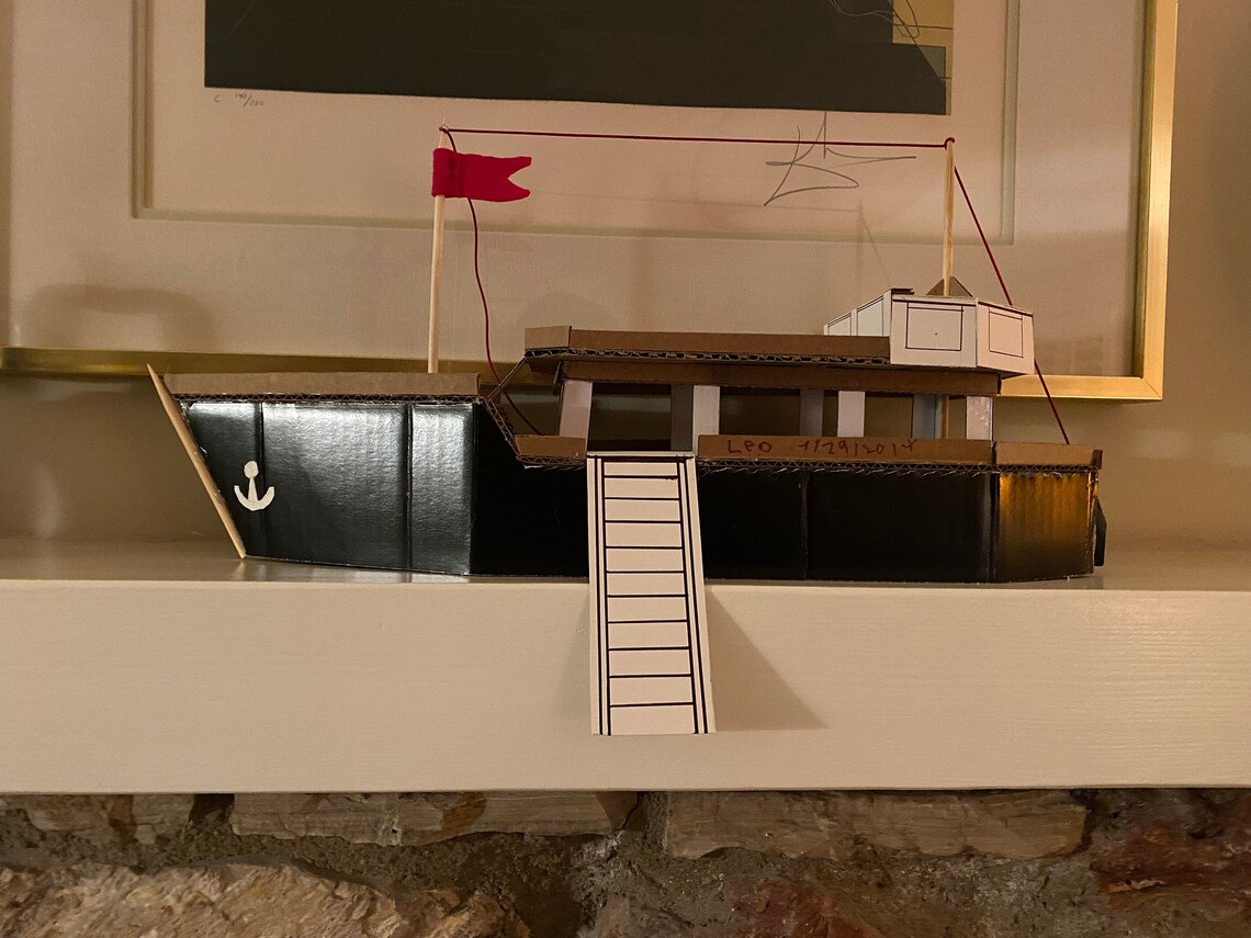 Large Cardboard Cruise Ship - Boat From Cardboard - Etsy